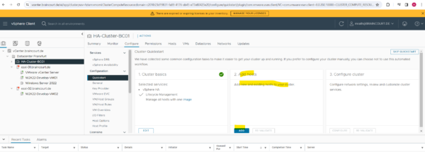Set up and Deploy a VMware ESXi Host Cluster and Datastore Cluster ...