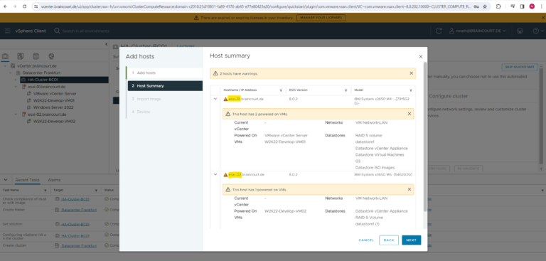 Set up and Deploy a VMware ESXi Host Cluster and Datastore Cluster ...