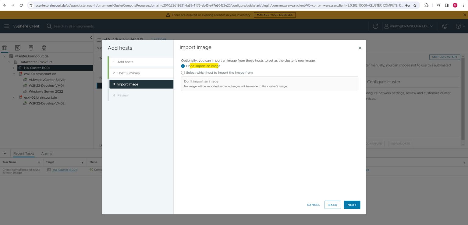 Set up and Deploy a VMware ESXi Host Cluster and Datastore Cluster ...