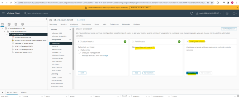 Set up and Deploy a VMware ESXi Host Cluster and Datastore Cluster ...