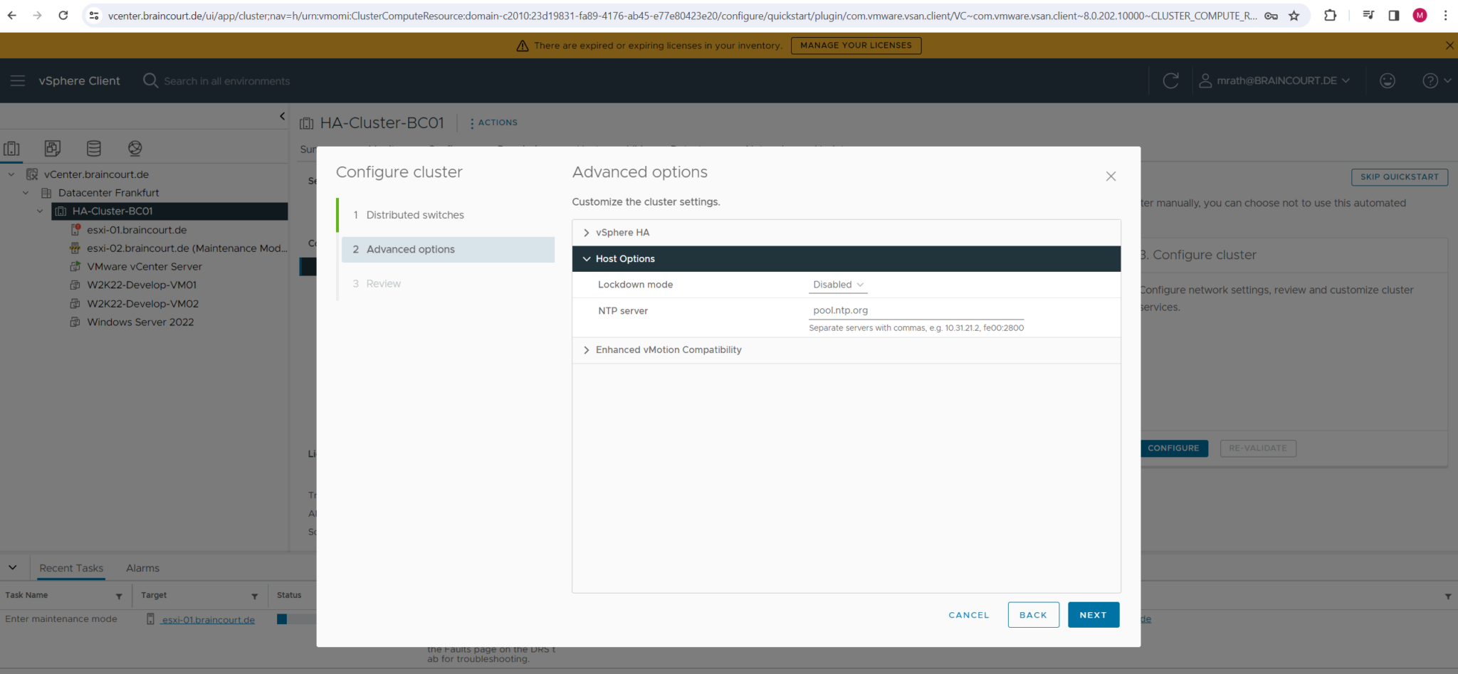 Set Up And Deploy A Vmware Esxi Host Cluster And Datastore Cluster