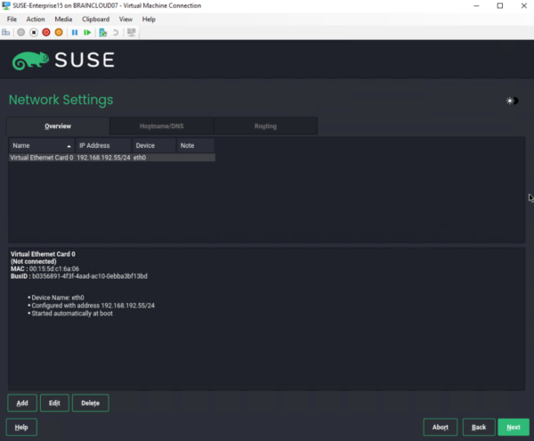 Set up SUSE Linux Enterprise Server 15 - .matrixpost.net