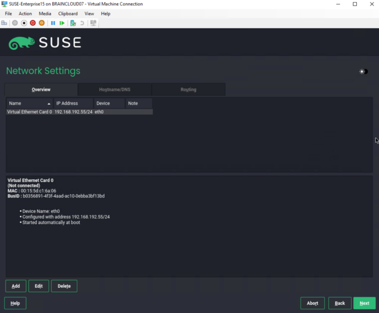 Set up SUSE Linux Enterprise Server 15 - .matrixpost.net