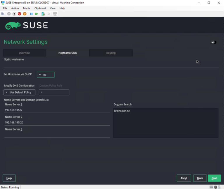 Set up SUSE Linux Enterprise Server 15 - .matrixpost.net