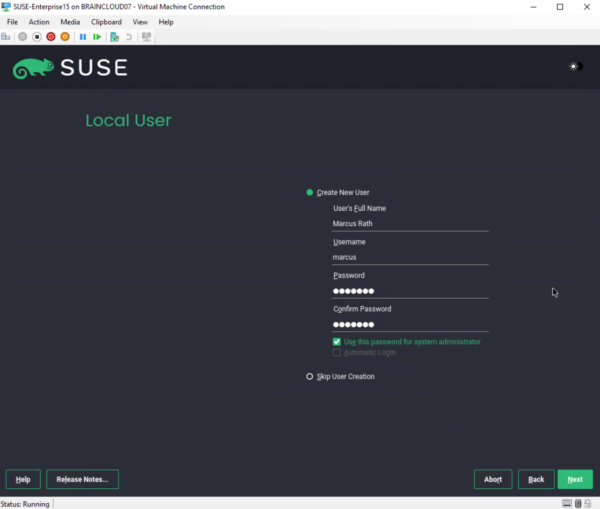 Set up SUSE Linux Enterprise Server 15 - .matrixpost.net