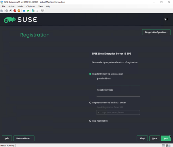 Set up SUSE Linux Enterprise Server 15 - .matrixpost.net
