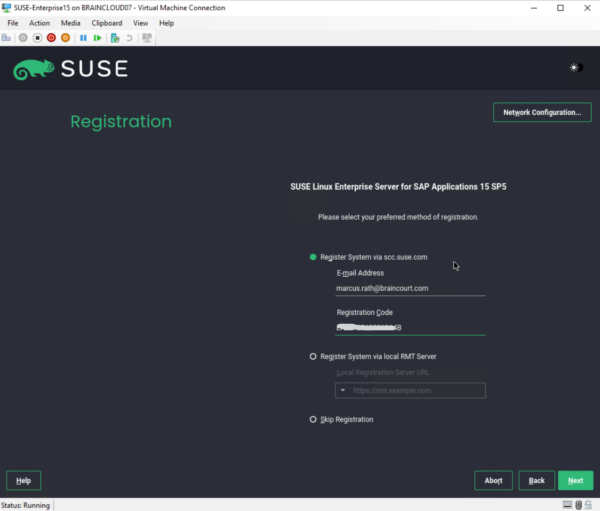 Set up SUSE Linux Enterprise Server 15 - .matrixpost.net