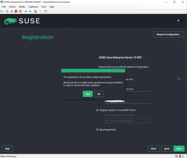 Set up SUSE Linux Enterprise Server 15 - .matrixpost.net