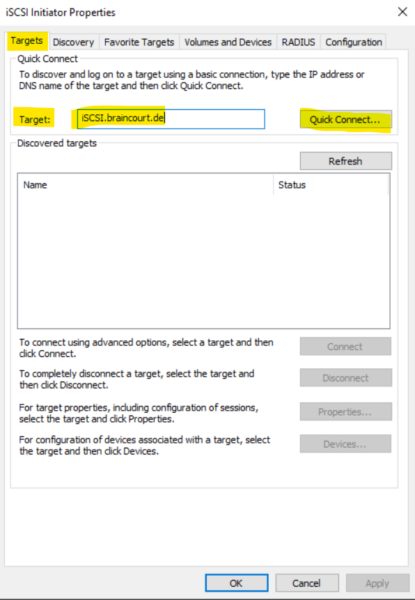 Set up a Microsoft iSCSI Target Server - .matrixpost.net