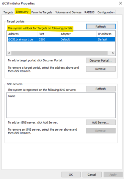 Set up a Microsoft iSCSI Target Server - .matrixpost.net