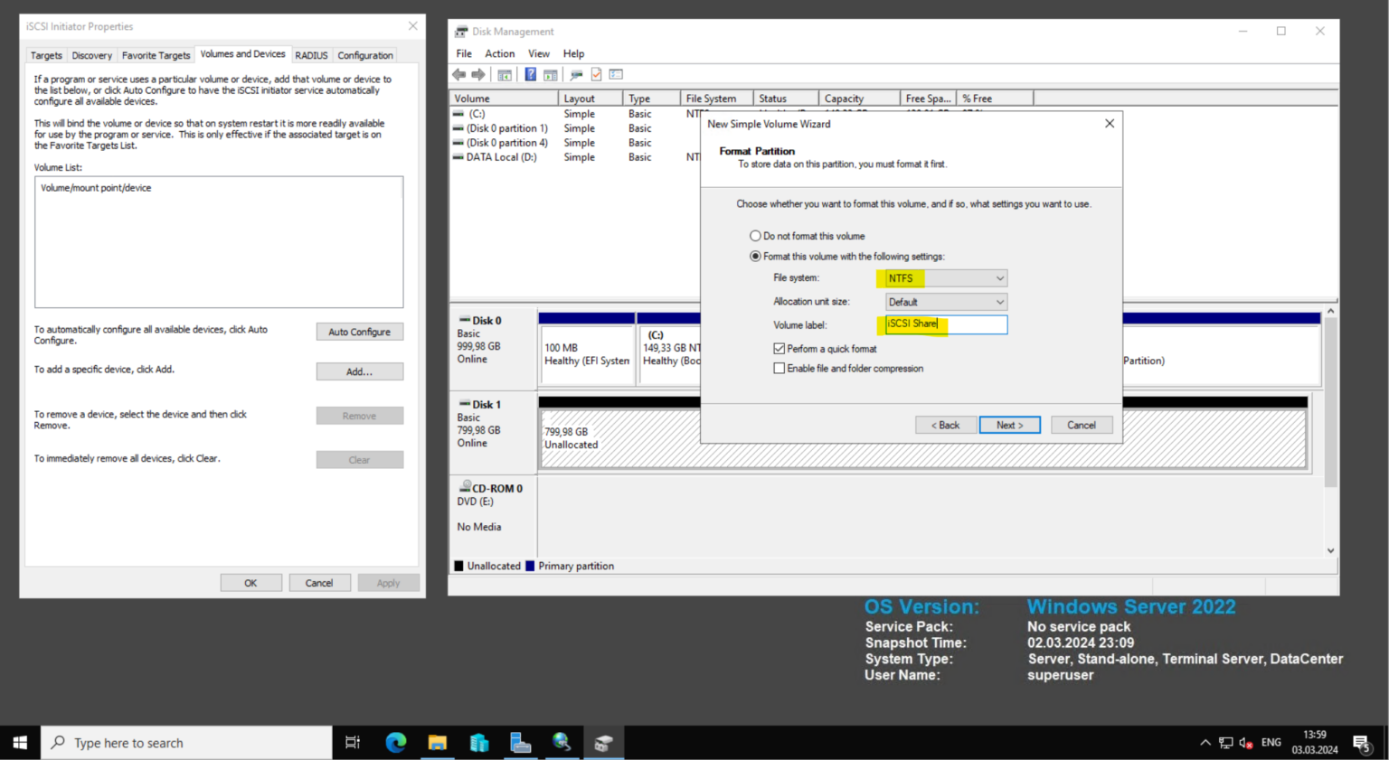 Set up a Microsoft iSCSI Target Server - .matrixpost.net