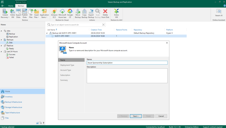 Restore On-Premise Virtual Machines to Microsoft Azure by using Veeam ...
