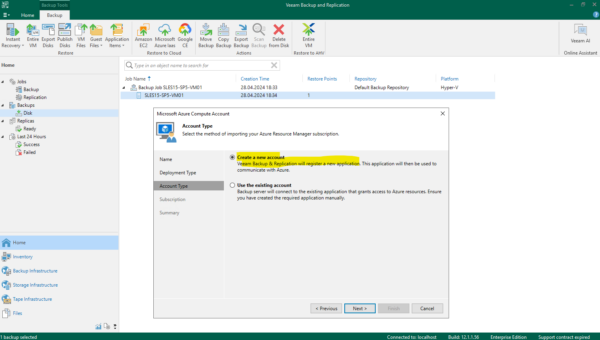Restore On-Premise Virtual Machines to Microsoft Azure by using Veeam Backup and Replication ...