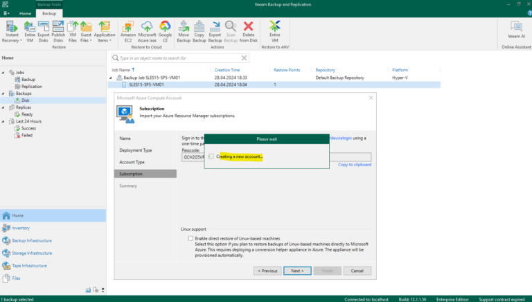 Restore On-Premise Virtual Machines to Microsoft Azure by using Veeam ...