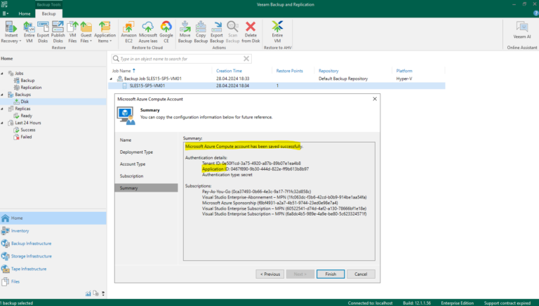 Restore On-Premise Virtual Machines to Microsoft Azure by using Veeam ...