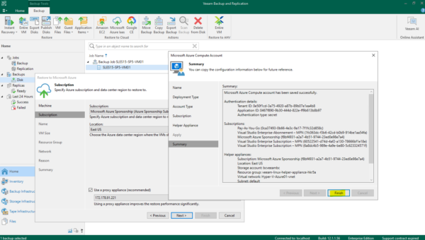Restore On-Premise Virtual Machines to Microsoft Azure by using Veeam ...