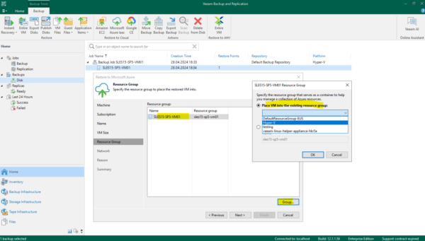 Restore On-Premise Virtual Machines to Microsoft Azure by using Veeam ...