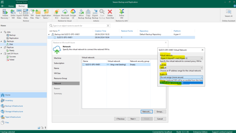Restore On-Premise Virtual Machines to Microsoft Azure by using Veeam ...