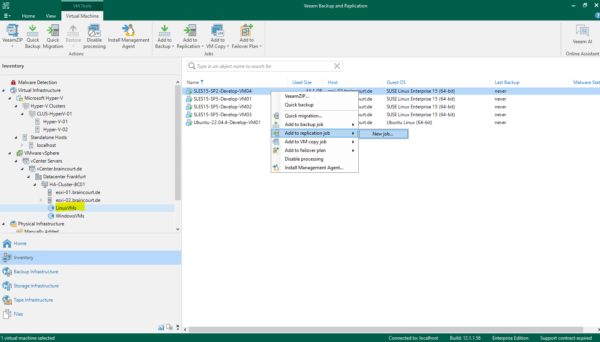 Replicate Virtual Machines between different Data Center by using Veeam ...