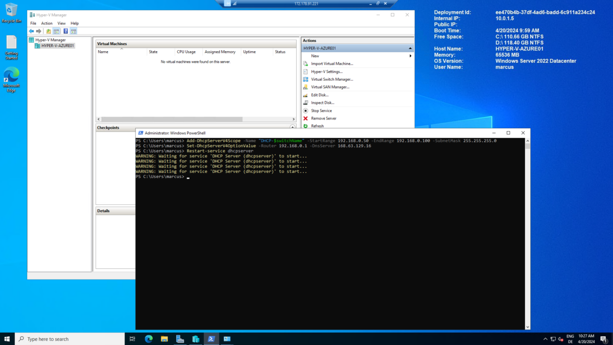 Set up Azure Hyper-V Server 2022 for Nested Virtualization - .matrixpost.net