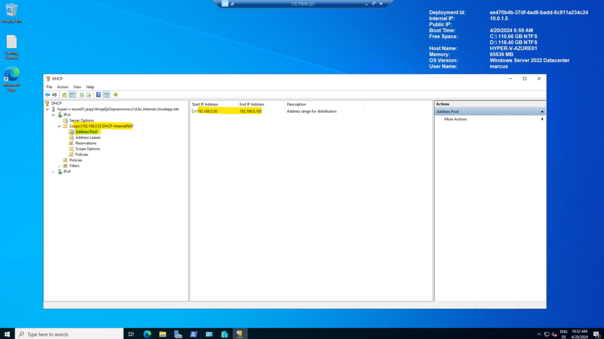 Set Up Azure Hyper V Server 2022 For Nested Virtualization