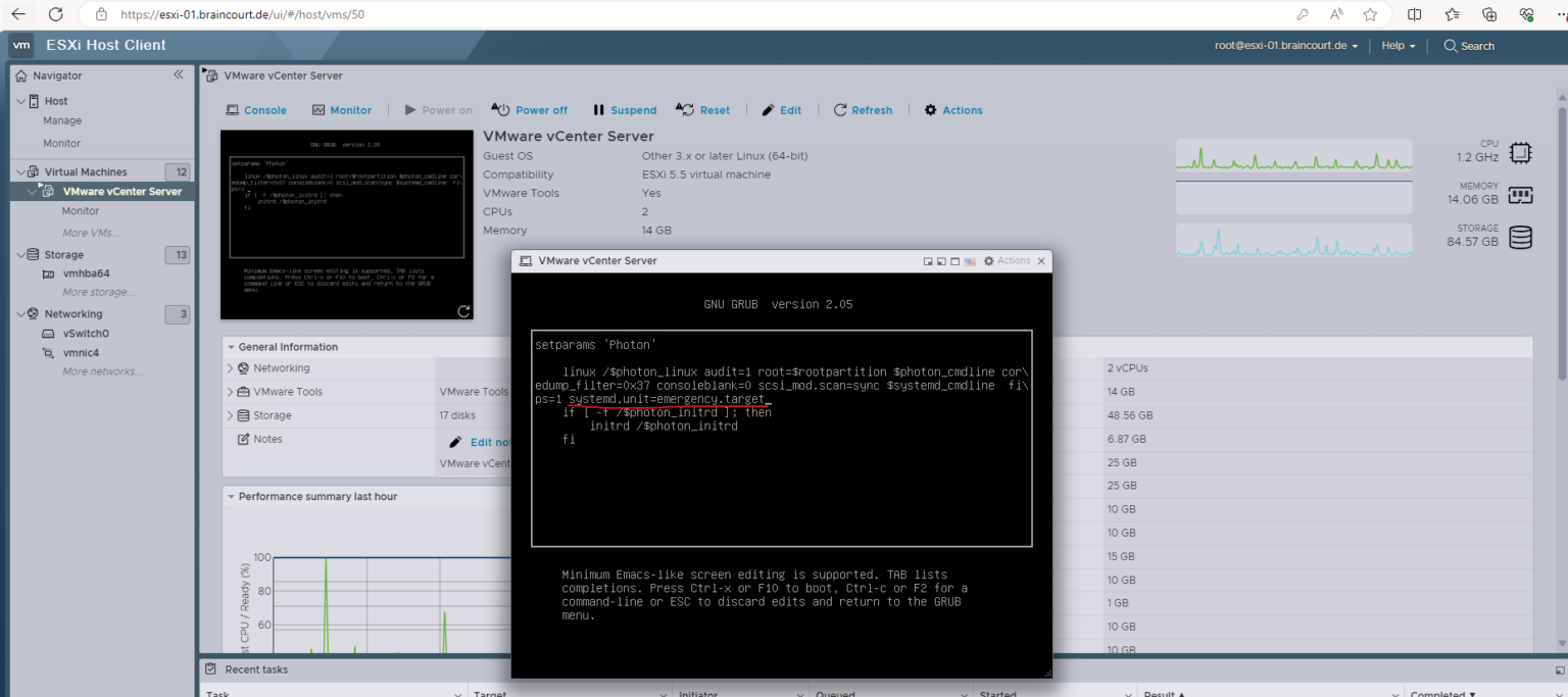 VMware vCenter Server Appliance – Failed to start file system check on ...