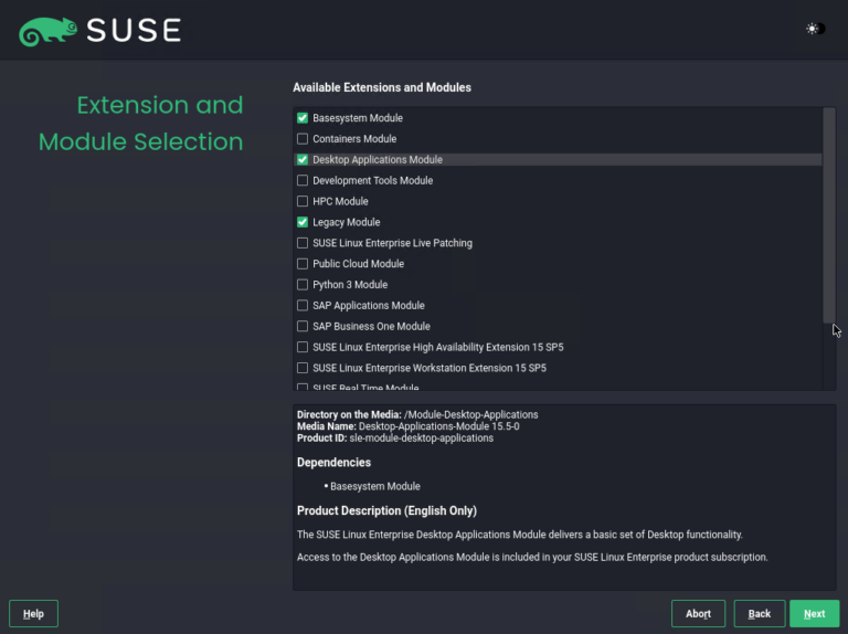 Set up SUSE Linux Enterprise Server 15 - .matrixpost.net