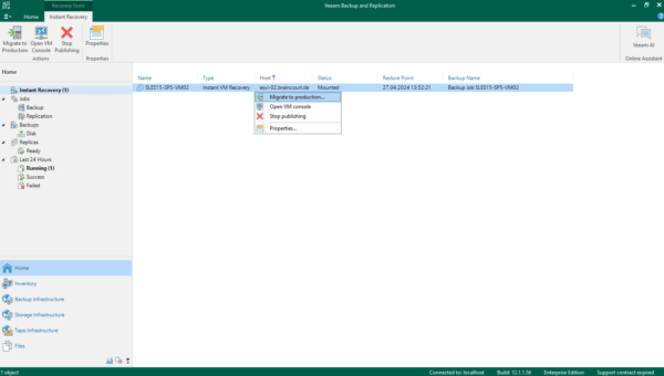 Migrate Virtual Machines Between Different Hypervisors By Using Veeam Backup And Replication