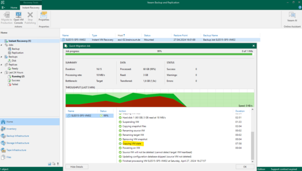 Migrate Virtual Machines Between Different Hypervisors By Using Veeam Backup And Replication