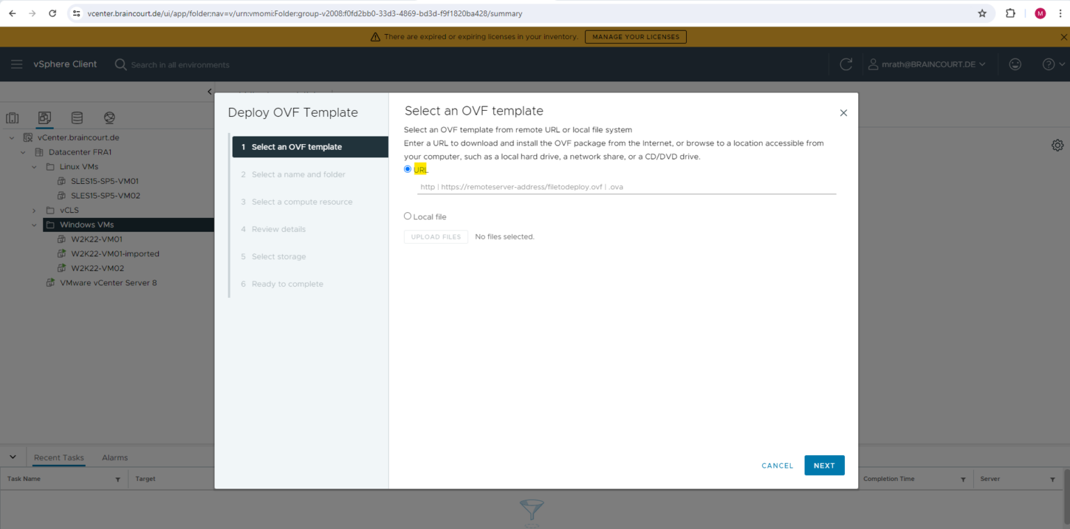 Export/Import Virtual Machines in VMware vSphere - .matrixpost.net