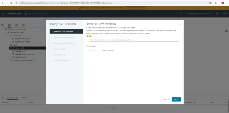 Export/Import Virtual Machines in VMware vSphere - .matrixpost.net