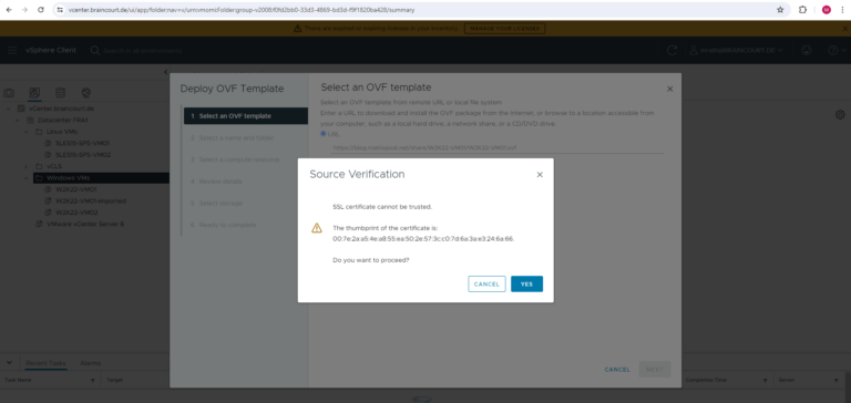 Export/Import Virtual Machines in VMware vSphere - .matrixpost.net