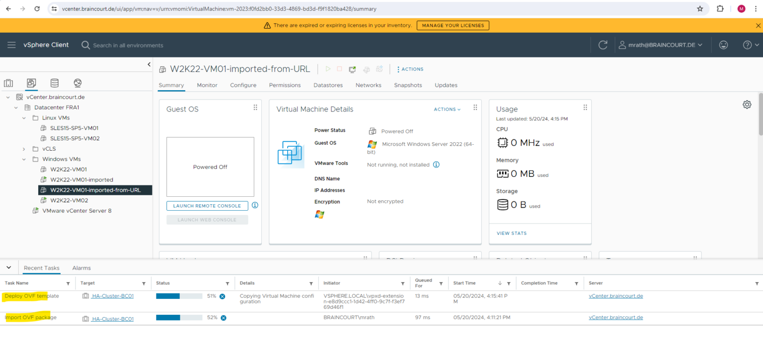 Export/Import Virtual Machines in VMware vSphere - .matrixpost.net