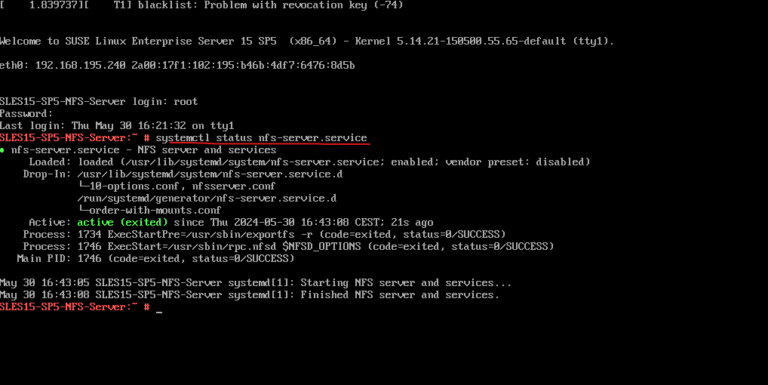 Set up an NFS Server on SUSE Linux Enterprise Server 15 - .matrixpost.net
