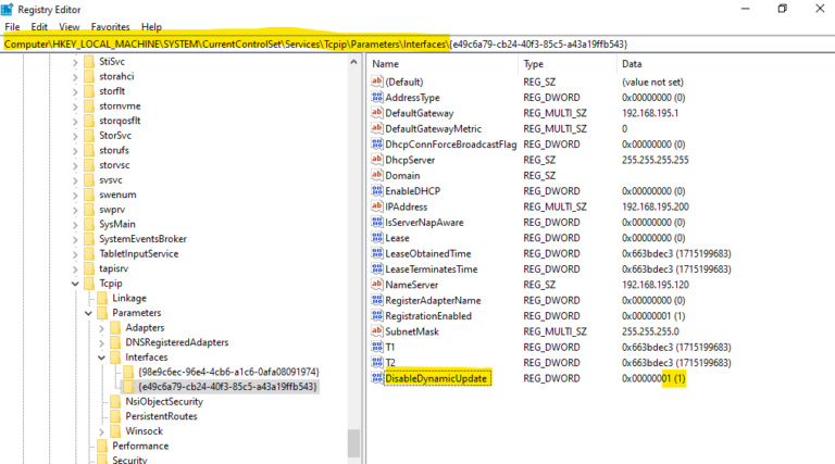 Set up Windows DNS dynamic Updates - .matrixpost.net