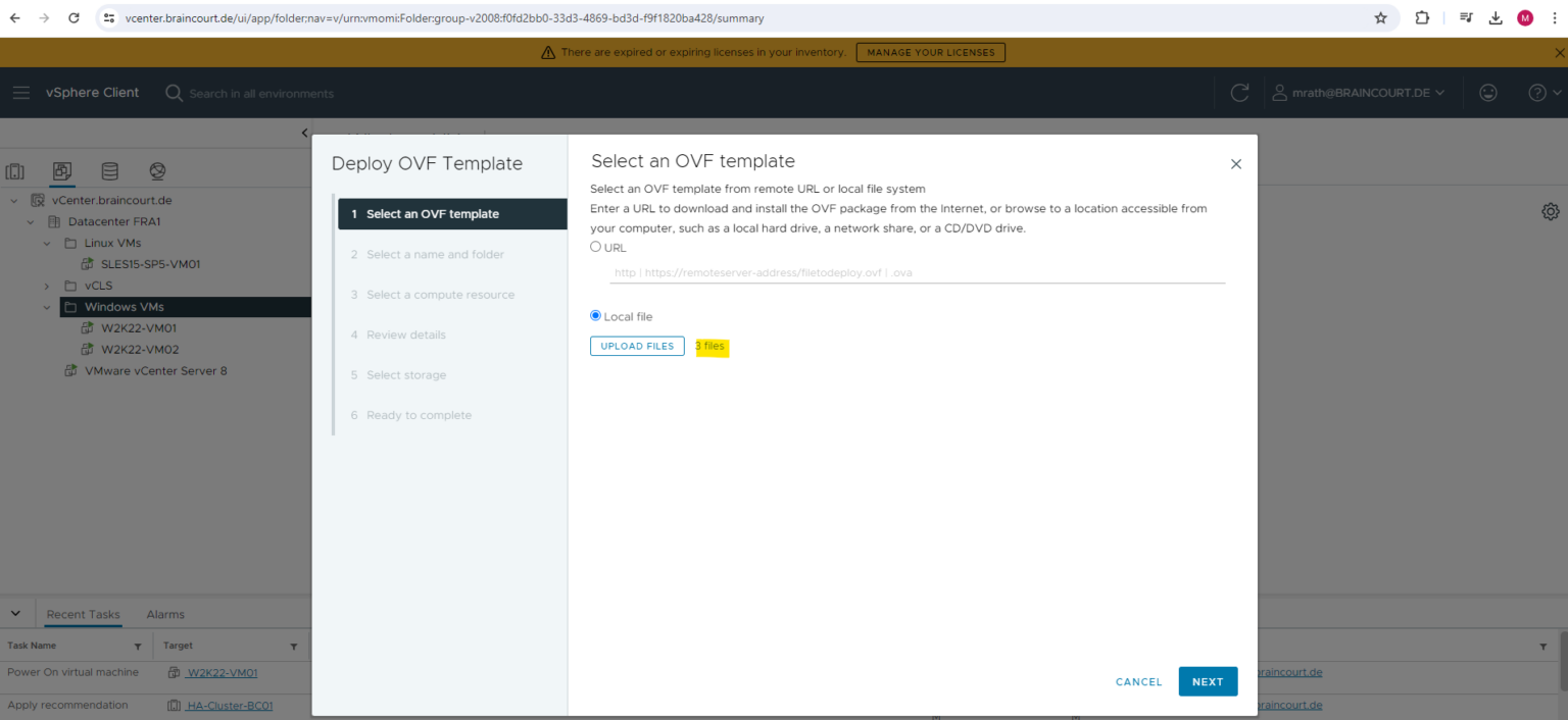 Export/Import Virtual Machines in VMware vSphere - .matrixpost.net