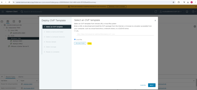Export/Import Virtual Machines in VMware vSphere - .matrixpost.net