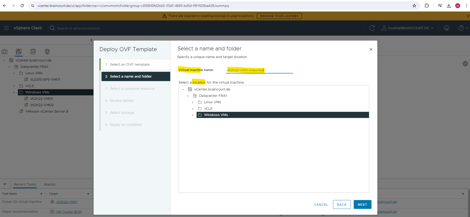 Export/Import Virtual Machines in VMware vSphere - .matrixpost.net