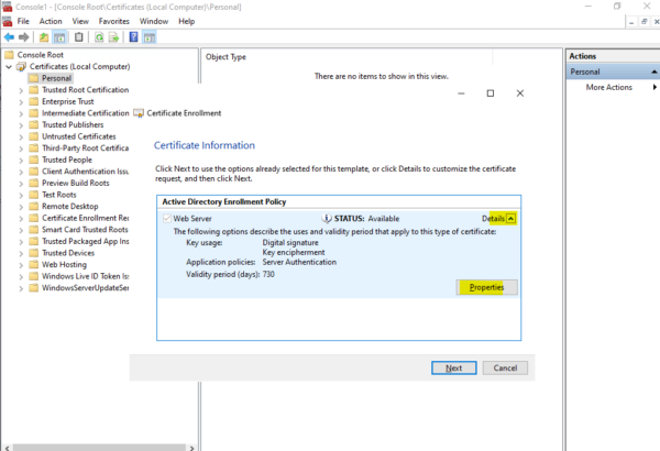 Set up a 2-tier PKI in Active Directory Certificate Services (AD CS ...