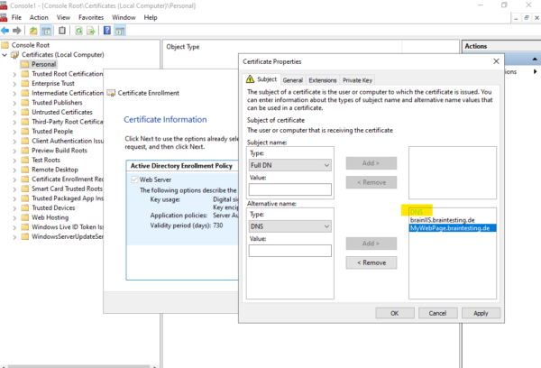 Set up a 2-tier PKI in Active Directory Certificate Services (AD CS ...