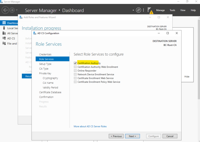 Set up a 2-tier PKI in Active Directory Certificate Services (AD CS ...