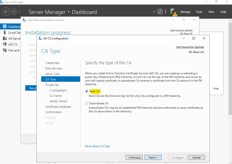Set Up A 2 Tier Pki In Active Directory Certificate Services Ad Cs Part 2