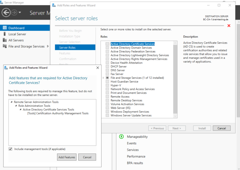 Set up a 2-tier PKI in Active Directory Certificate Services (AD CS ...