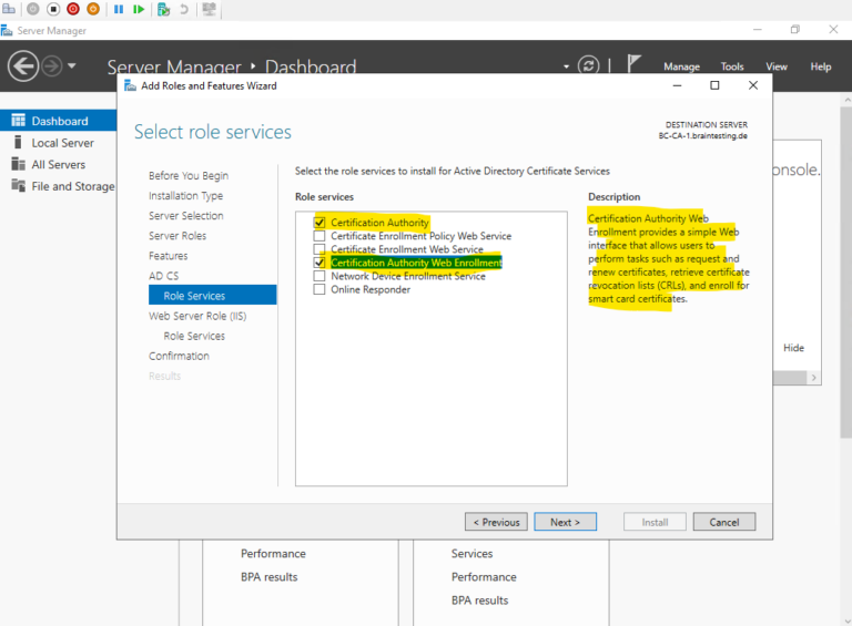 Set up a 2-tier PKI in Active Directory Certificate Services (AD CS ...