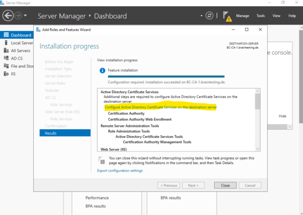 Set up a 2-tier PKI in Active Directory Certificate Services (AD CS ...