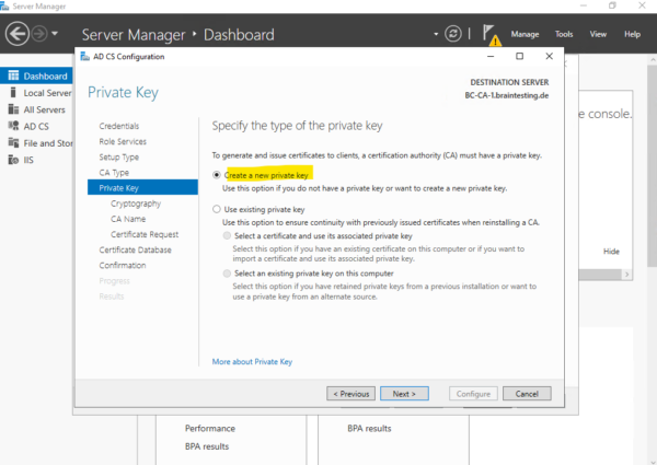 Set up a 2-tier PKI in Active Directory Certificate Services (AD CS ...