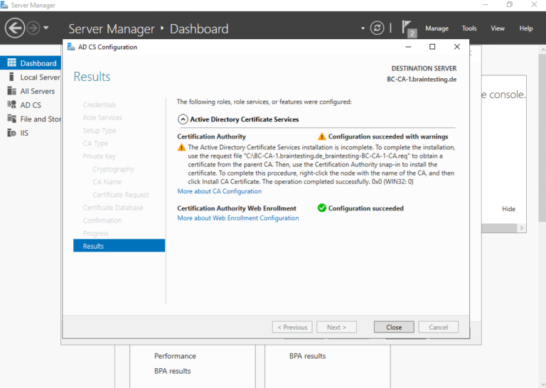 Set up a 2-tier PKI in Active Directory Certificate Services (AD CS ...