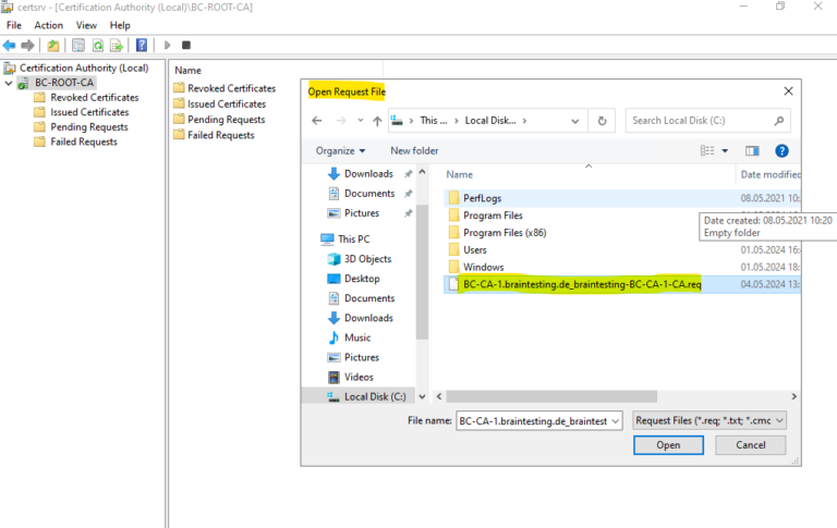 Set up a 2-tier PKI in Active Directory Certificate Services (AD CS ...