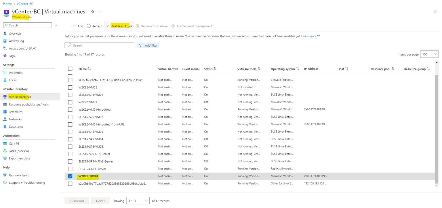 How to set up Arc-enabled VMware vSphere - .matrixpost.net