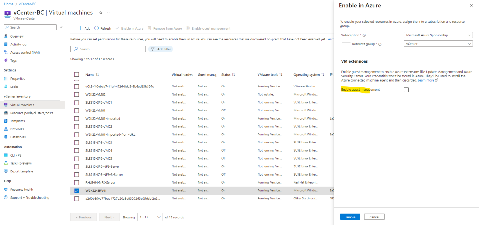 How to set up Arc-enabled VMware vSphere - .matrixpost.net